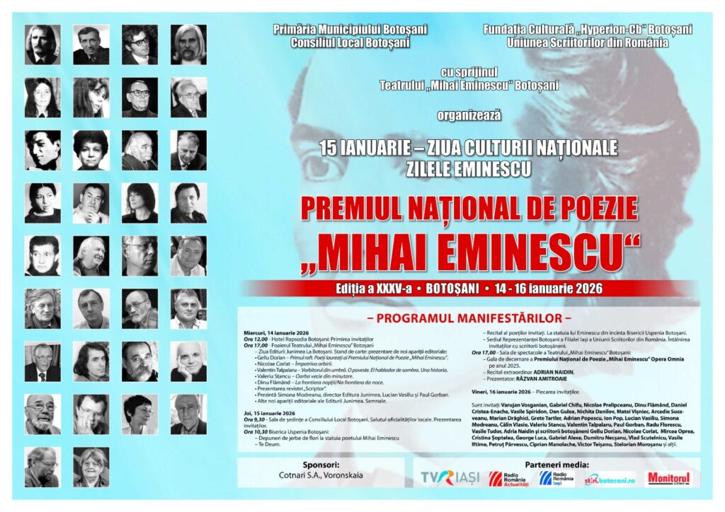 Ziua Culturii Naționale: Programul manifestărilor de la Botoșani ...